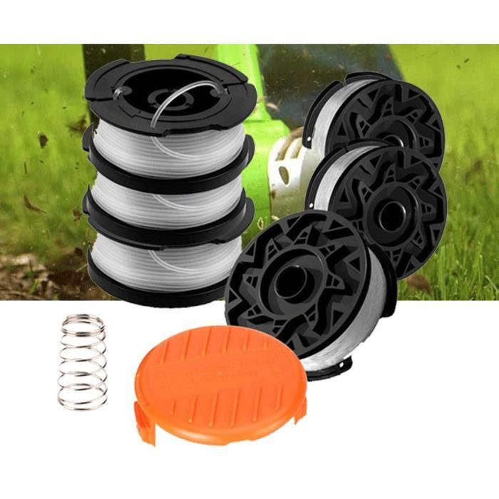 Bobine Fil Coupe Bordure pour Black Decker AF-100-3ZP, 6 Bobine de Fil Debroussailleuse avec 1 ...