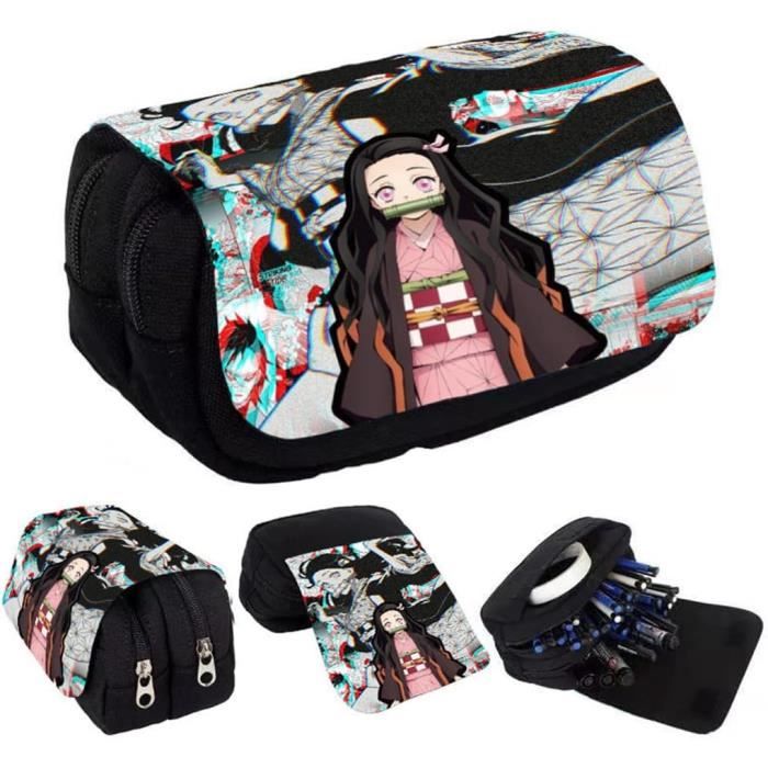 Anime Demon Slayer Trousse À Crayons Grande Capacité Nezuko Tanjiro Sac ...