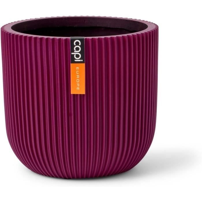 Pot De Fleurs Boule Groove Colours - 17X15 - Violet - Ouverture Ø15 ...