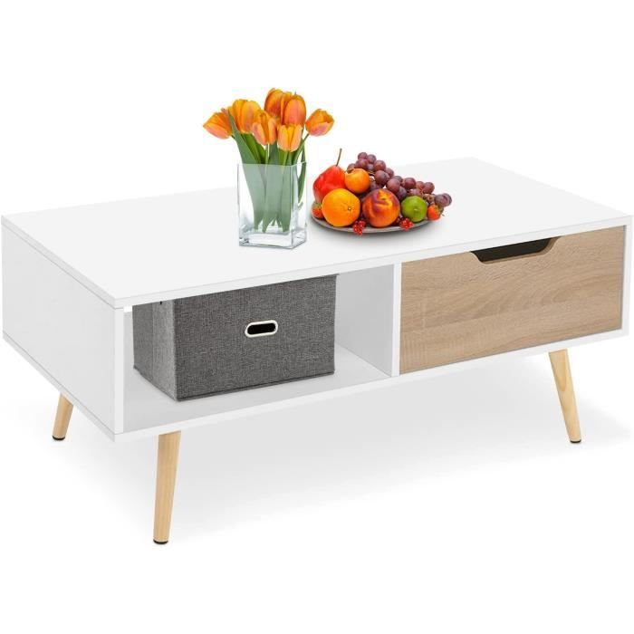 Table Basse de Salon Meuble télé Table de Salon Meuble TV Table TV ...