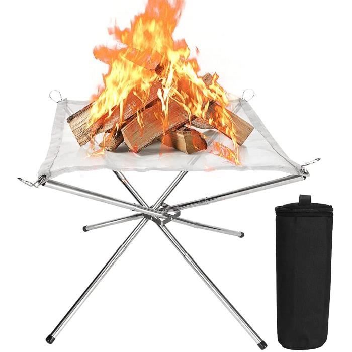 Brasero portable de 22" - Brasero de camping en plein air pliable ...