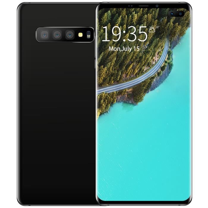 S10 Smartphone 6.5 pouces Android Plein Ecran (6G + 128G) 8MP + 16MP Reconnaissance faciale des ...