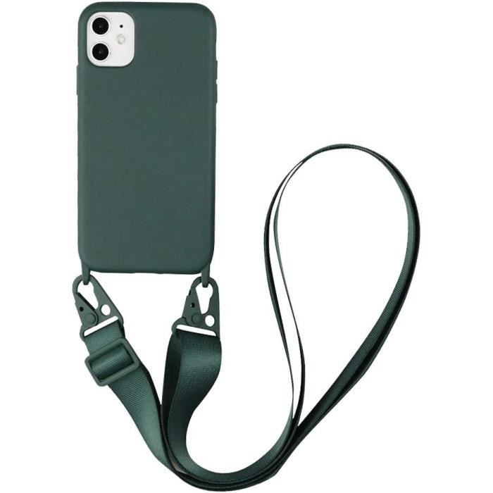 Coque iPhone XR avec Cordon de Collier(Amovible), Silicone TPU Souple ...