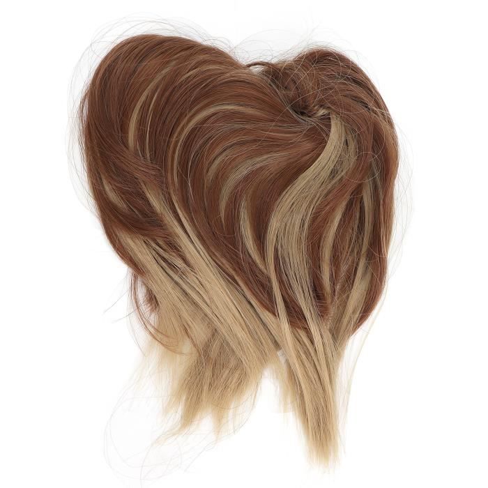 Cuque chignon désordonné Messy Hair Bun Wig Elastic Hair Band Moelleux ...