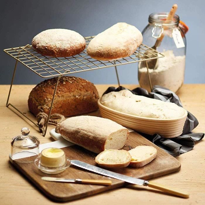 Panier à pain - DUOKON - Ovale en rotin naturel - Dimensions variées ...