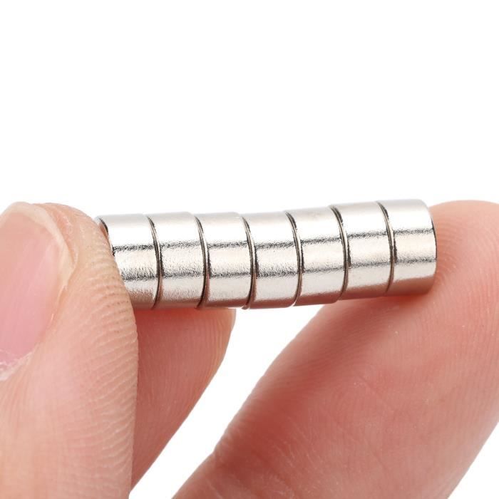 Lot de 100 mini aimants ronds en néodyme puissants pour réfrigérateur ...