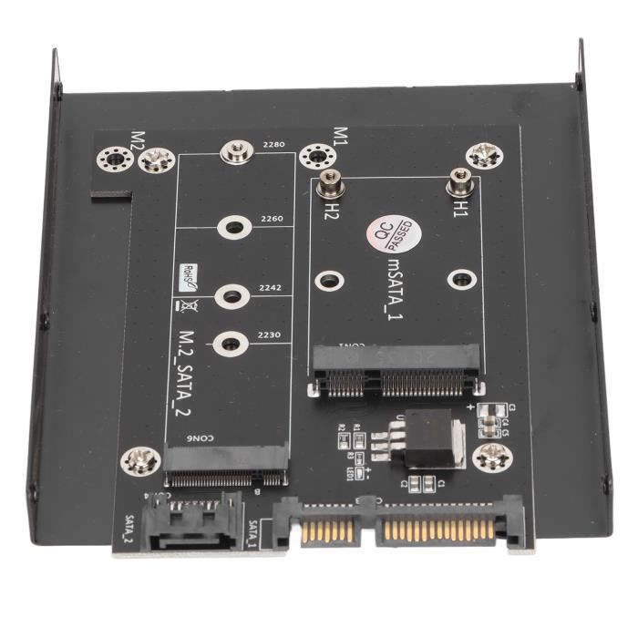 Fdit convertisseur MSATA vers SATA Adaptateur SATA 2 en 1 MSATA/M2 NGFF SSD vers convertisseur ...
