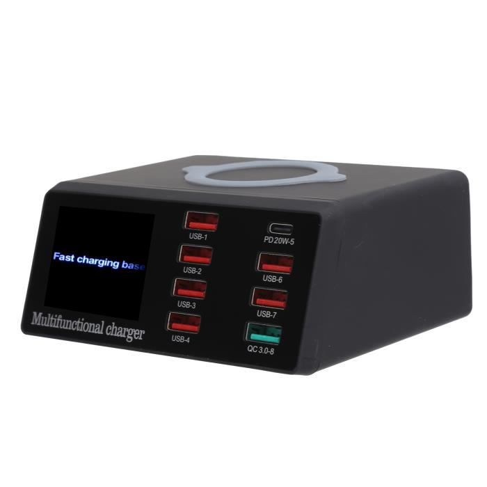 Base De Charge Sans Fil Station De Charge Hub 100W Multiports Station ...