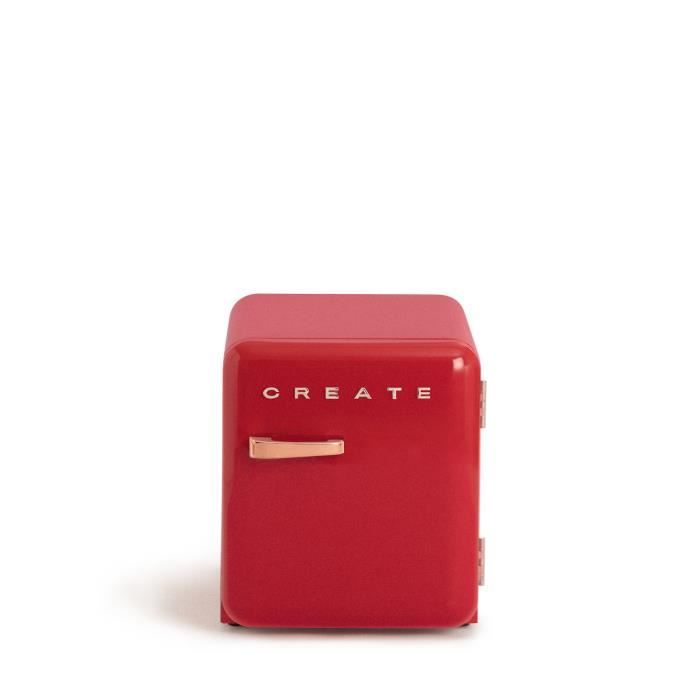 Réfrigérateur - create - RETRO FRIDGE - 48L - Rouge - Froid statique ...