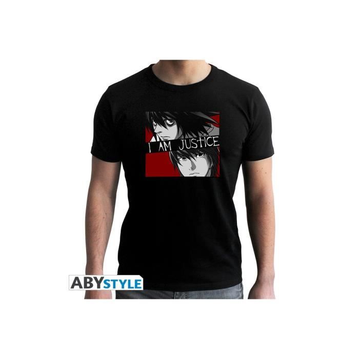 ABYstyle - Death Note - Tshirt I am Justice Fit - (L) Uni - Cdiscount ...