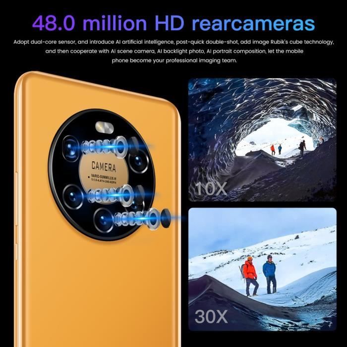 Mate40 pro écran 7,3 pouces smartphone 1 + 8G jaune - Cdiscount Téléphonie