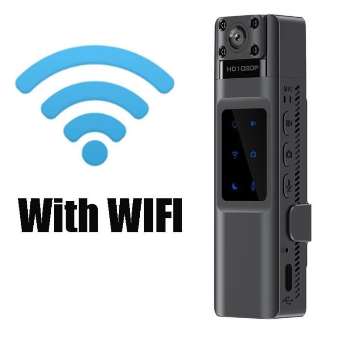 Mini caméra portable 1080P,objectif rotatif à 270 °,vision nocturne ...