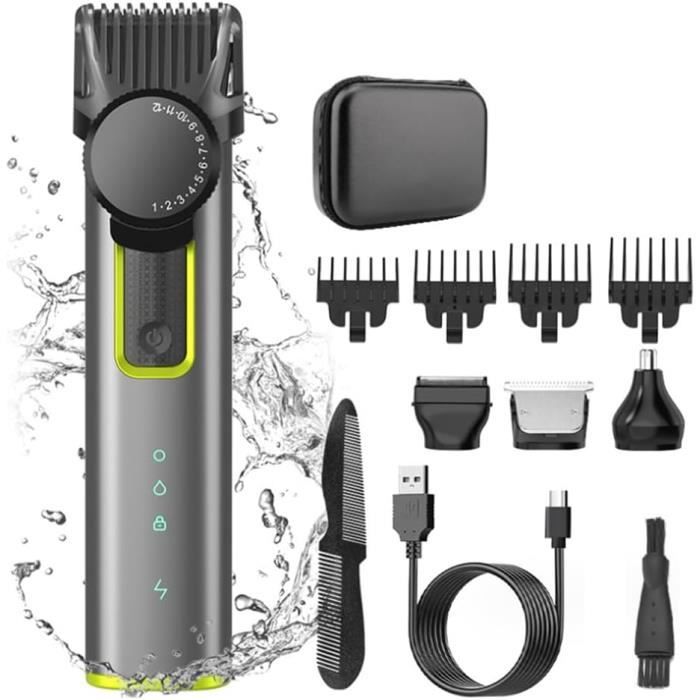 Nornward Tondeuse À Cheveux Et Tondeuse À Barbe Rechargeable Sans Fil Pour Homme - Tondeuse À ...