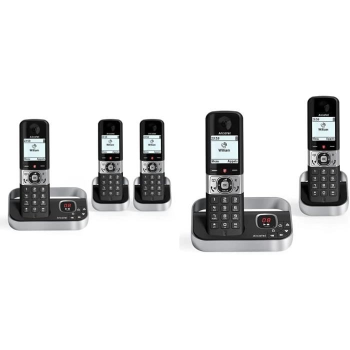 Schiuma F890 Voice Trio Telephone Sans Fil Répondeur 3 Combinés Avec ...