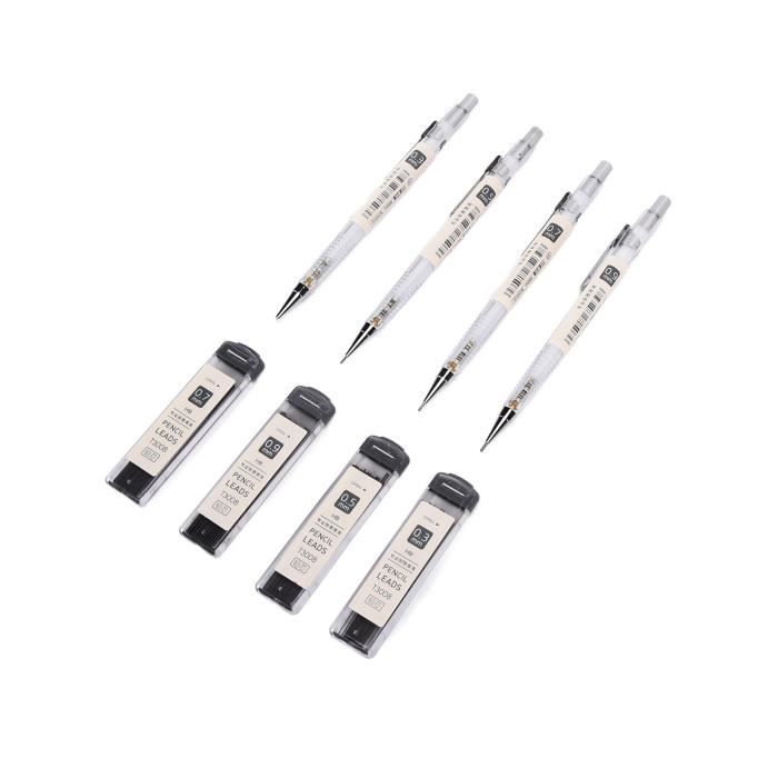 TMISHION crayons à mine 4pcs crayon à dessin léger durable poignées ...