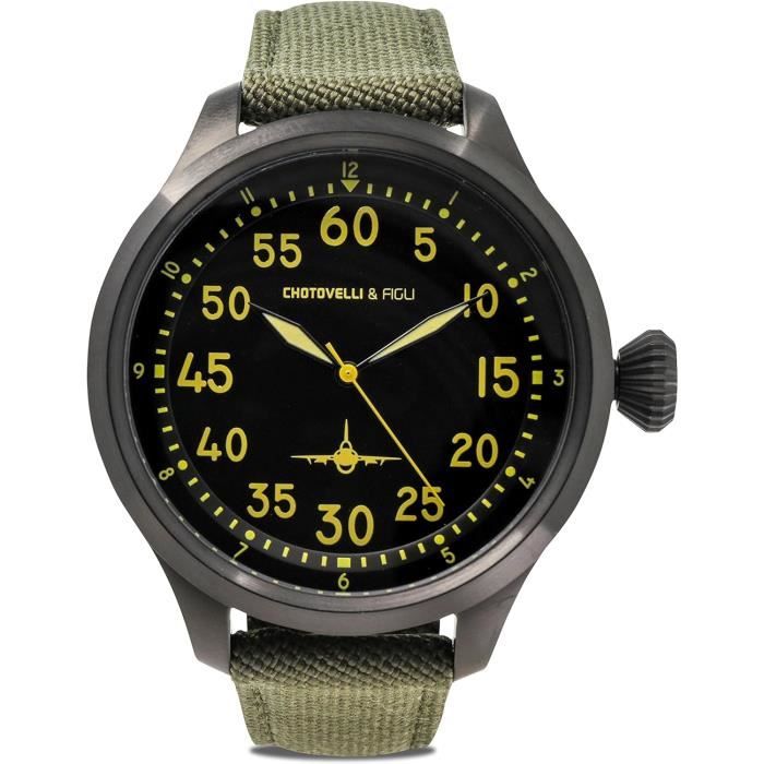 Tool Pilot 3400 Montre Pour Homme Avec Cadran Lumineux 10 Atm 47 Mm ...