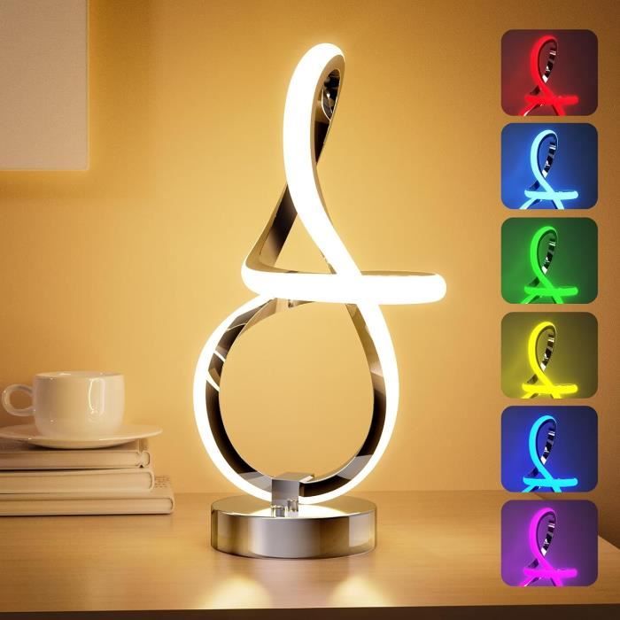 Lampe de chevet à intensité tactile, lampe de bureau LED moderne 10W ...