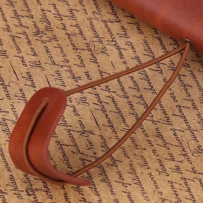 VGEBY carnet de voyage Bloc-notes de voyage en cuir PU classique ...