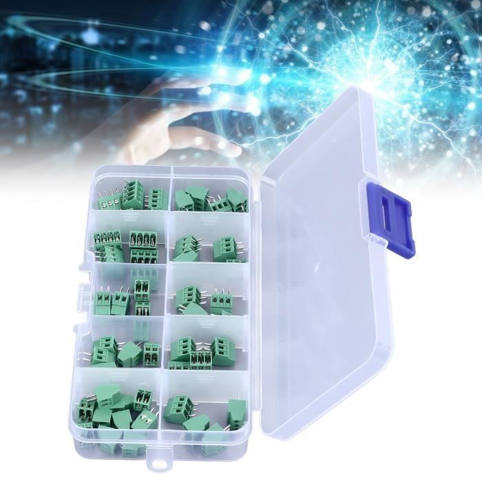 YOSOO bornier à vis Connecteur de Borne à Vis, Pas de 2.54mm, 2P 3P 4P ...