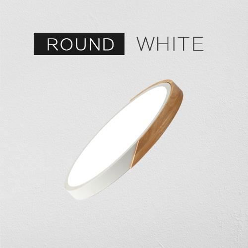 PLAFONNIER,White Round-23x23x5cm 18W-Warm White--Plafonnier LED lampe ...
