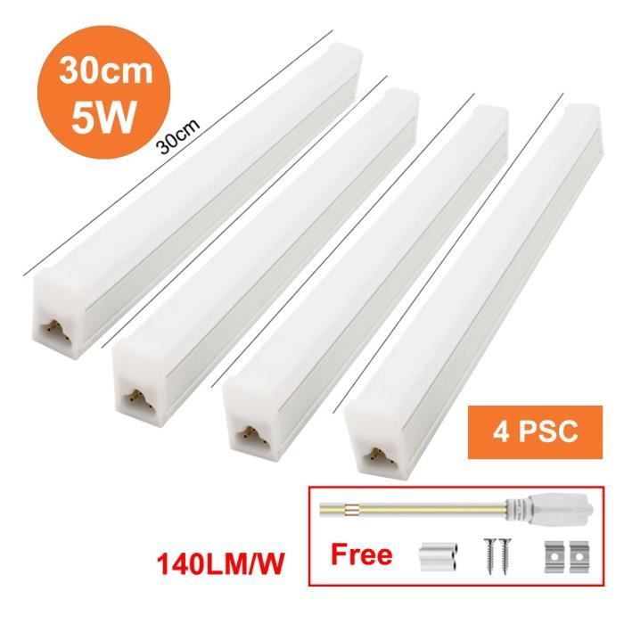 AMPOULE LED,T5-30CM-5W 4PSC-Cool White 6500K--Lampe led à tube t5, 30cm ...