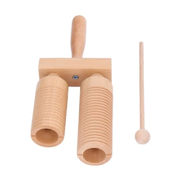 Zerone guiro de percussion musicale Guiro en bois à percussion fileté ...