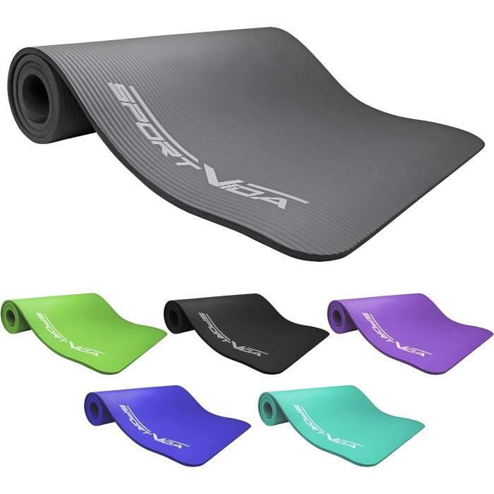 Tapis De Yoga Pour Yoga, Pilates, Gymnastique, Mousse Nbr | 180 X 60 X ...