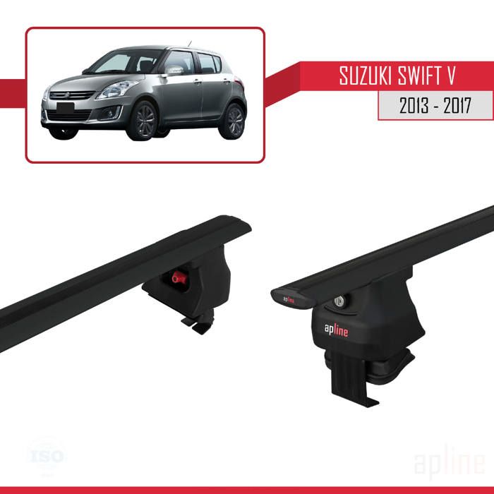 Barres de Toit - ACE-4 - Suzuki Swift V 2013-2017 - Aluminium - Noir ...