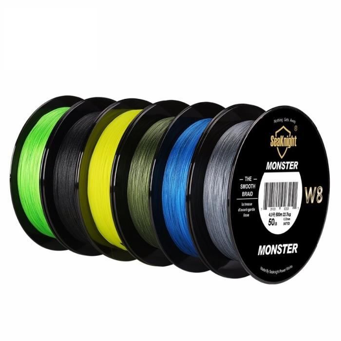 Ligne de pêche tressée W8 fil Multifilament PE lisse 20-100LB 8 ...