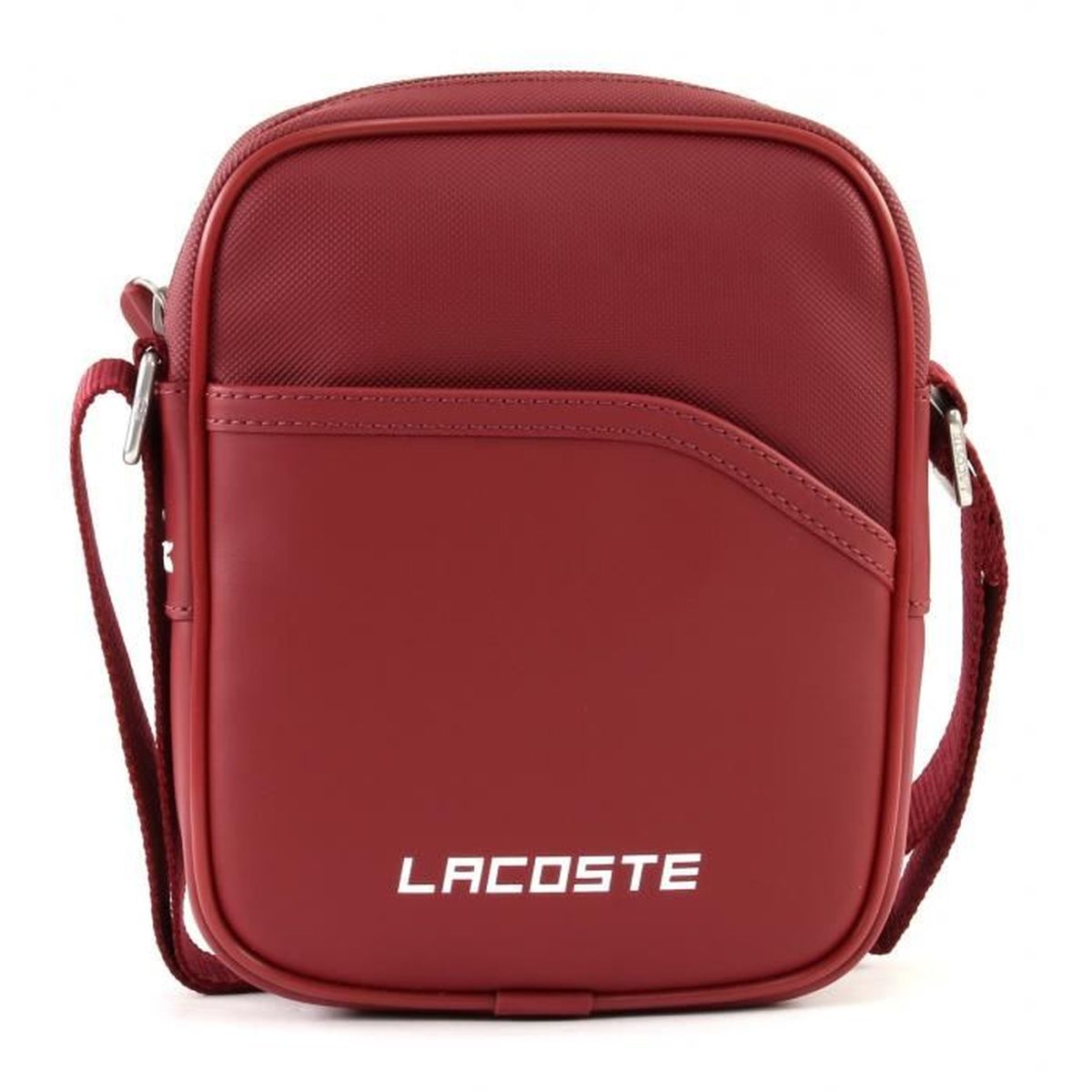 Lacoste Sacoche Homme Rouge Rouge BIKING RED - Cdiscount Bagagerie ...