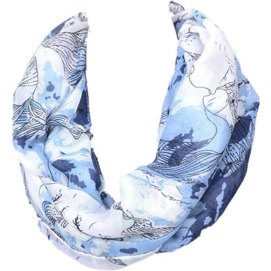 Foulard En Mousseline De Soie De Polyester Pour Femme Imprimé À La Mode ...