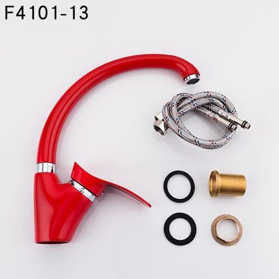 Frap mélangeur d'eau froide et chaude, robinets de cuisine modernes à un trou, robinet en laiton ...