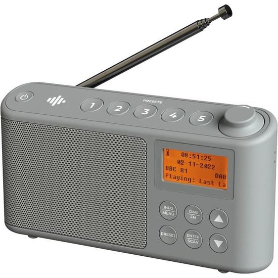 Radio Dab-Dab+ & Fm,Alimentation Secteur Et Batterie,Poste Radio Numérique Dab Portable Avec ...