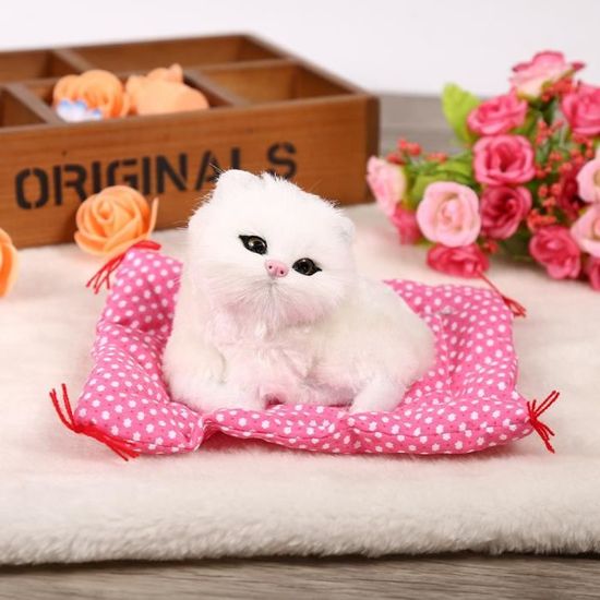 Q123632 Jouet en peluche chaton Super Mignon Mini Simulation Sonnant ...