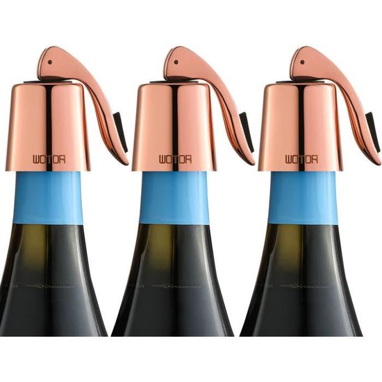 WOTOR bouchoouteille vin Acier inoxydable, réutilisable bouchon vin ...