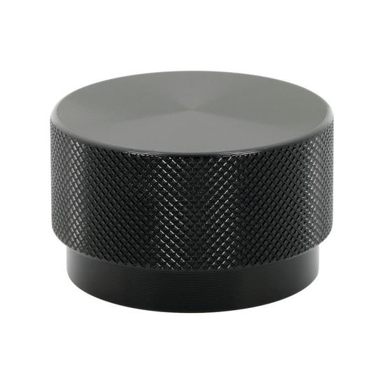 Bouton GRAF forme T aluminium anodisé Inox brossé Long. en mm Droite ...