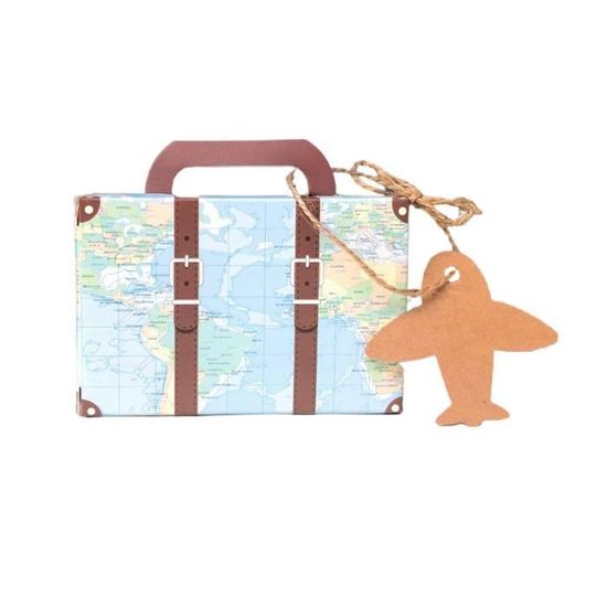 Style 2 10pcs Mini Valise en Papier Kraft pour Voyage Emballage de ...
