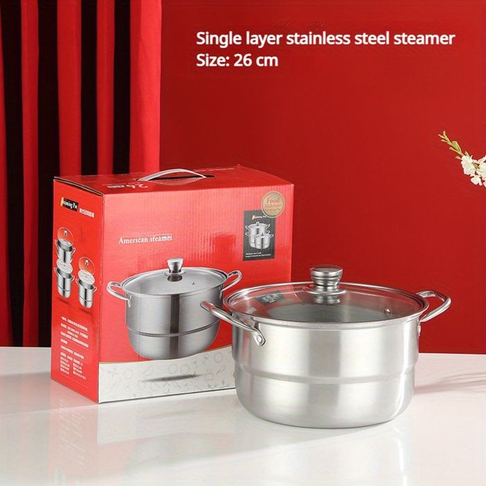 10.24inch American Steamer (single Layer)-1 cuiseur vapeur en acier ...