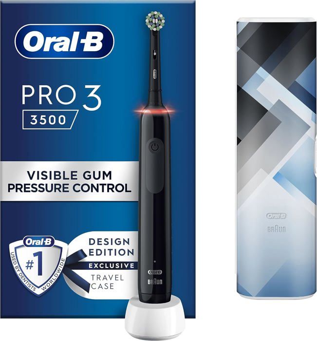 Braun Pro 3-3500 Brosse À Dents Électrique Avec 1 Tête De Brosse Et 1 ...