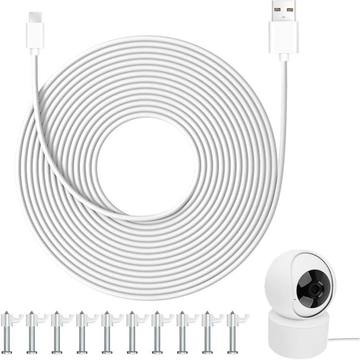 Câble Usb-C 10M 66W Charge Rapide, Rallonge D'Alimentation Compatible ...