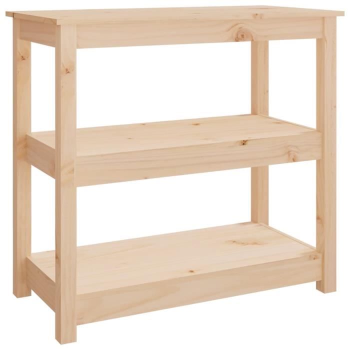 SIB Table console 80x40x74 cm Bois massif de pin - AKO - Cdiscount Maison