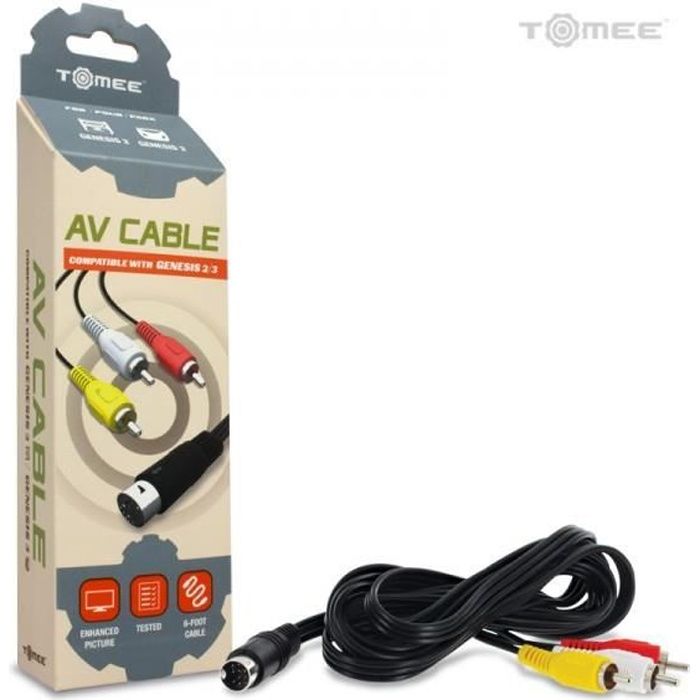 Tomee : câble audio video AV pour console SEGA MEGADRIVE 2 - Cdiscount ...