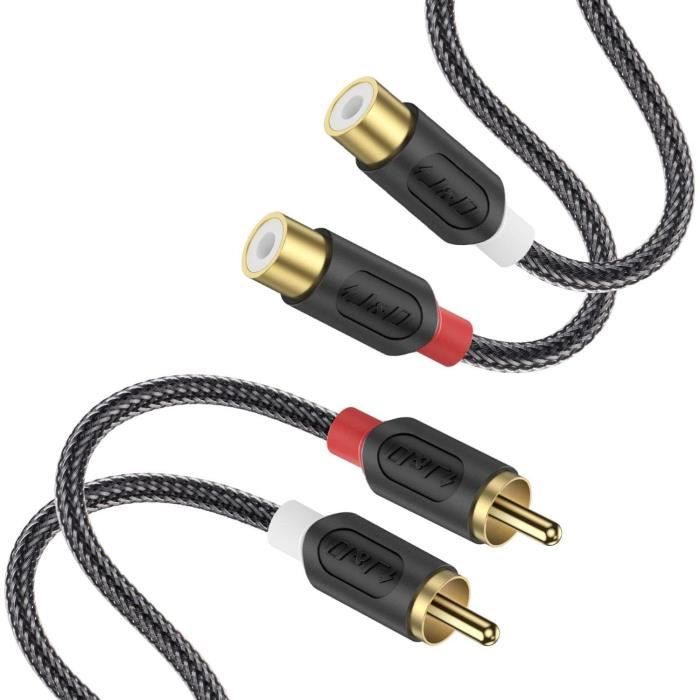 Câbles Rca - Cinch Câble Rallonge Cable Plaqué Or Série Audiowave 2 ...