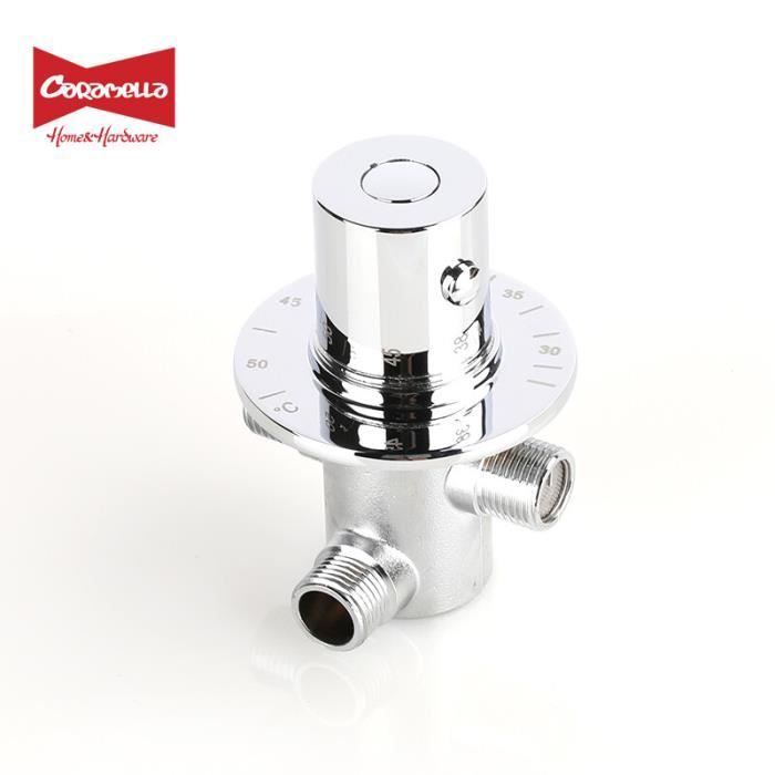 Robinet Thermostat en laiton massif DN15,robinet pour système de douche,cuisine,température de l ...