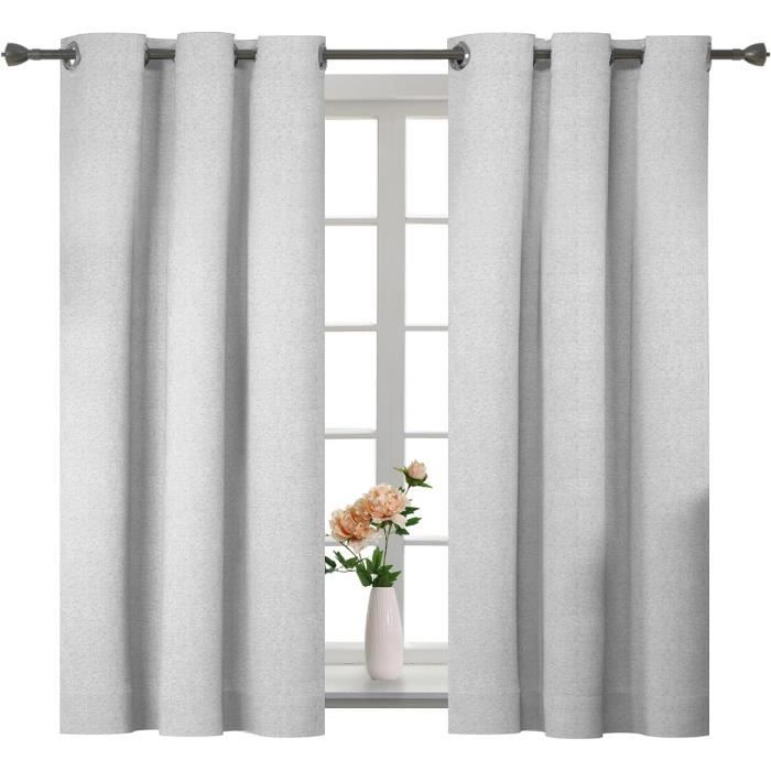 Rideau 100% Occultant, Rideau Thermique Isolant Anti Froid Et Chaleur ...