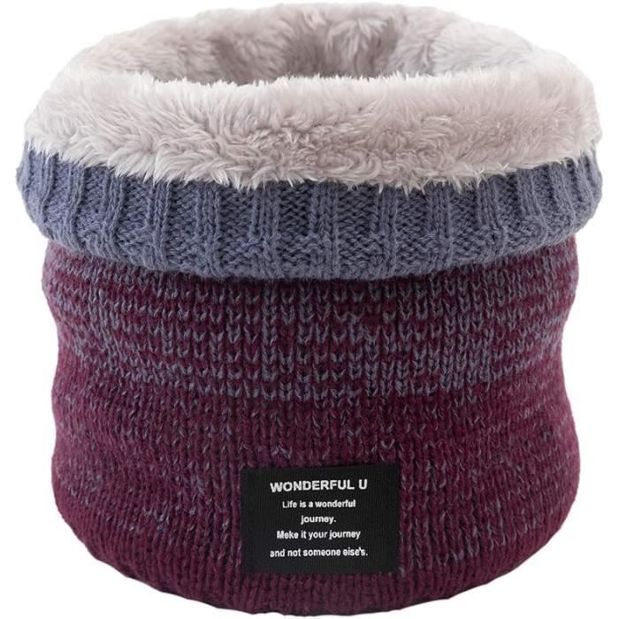 Cache-Col Tricoté, Thermique Hiver Chaud Windstopper Echarpe Avec ...