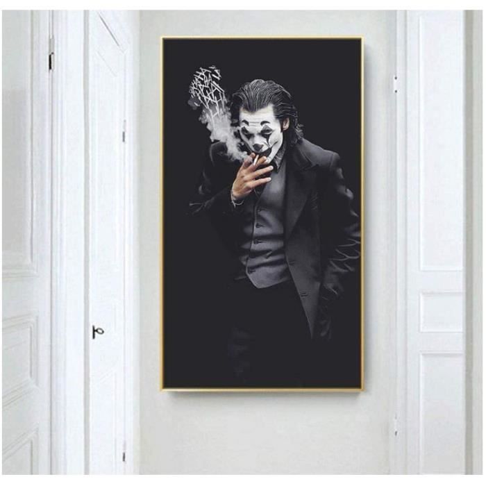 Film Joker Fumer Affiche Portrait Toile Peinture Affiche et Impression ...