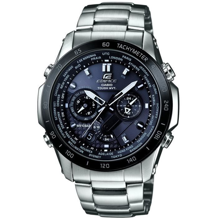 Casio Edifice robuste solaire hommes Radio multibande 6 EQW-T1010Db-1Ajf Wat - Cdiscount Bijouterie