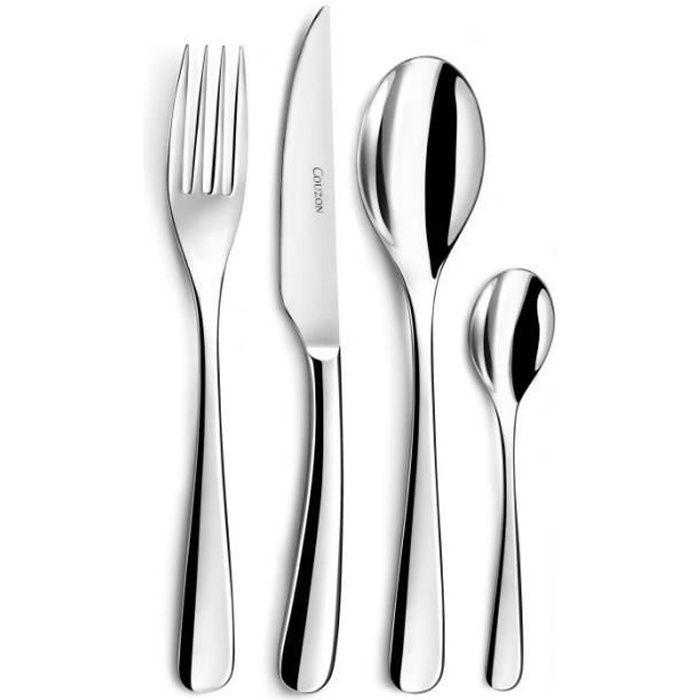 Couzon Ménagère 24 pièces "Iris" - inox - pour 6 convives sans coffret ...