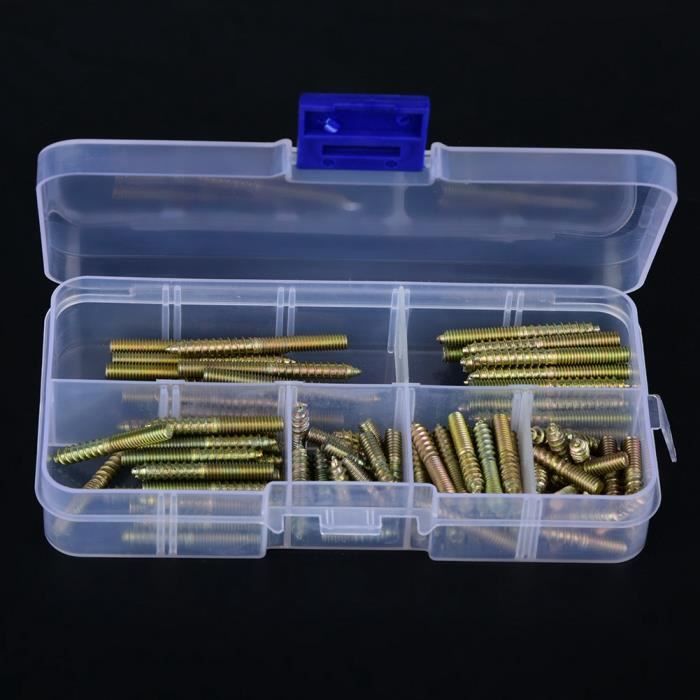 Boulon de suspension Vis à Double extrémité, 110 Pcs Boulons de ...